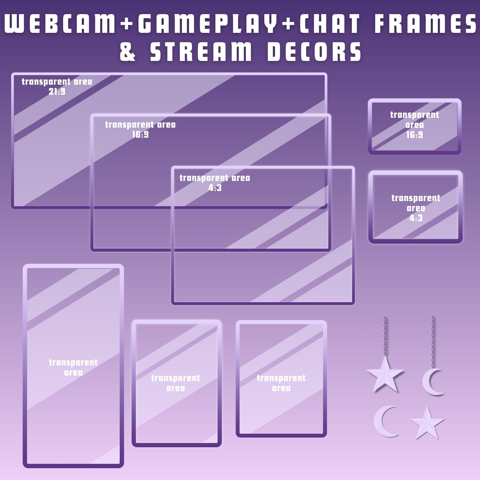 Purple Twitch Stream Package Animated Purple Twitch Overlay Twitch ...