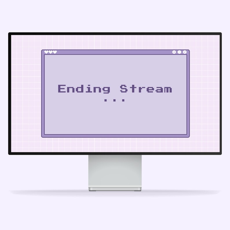 Animated Stream Screens Purple Retro Pixel Twitch Screens Purple Obs ...
