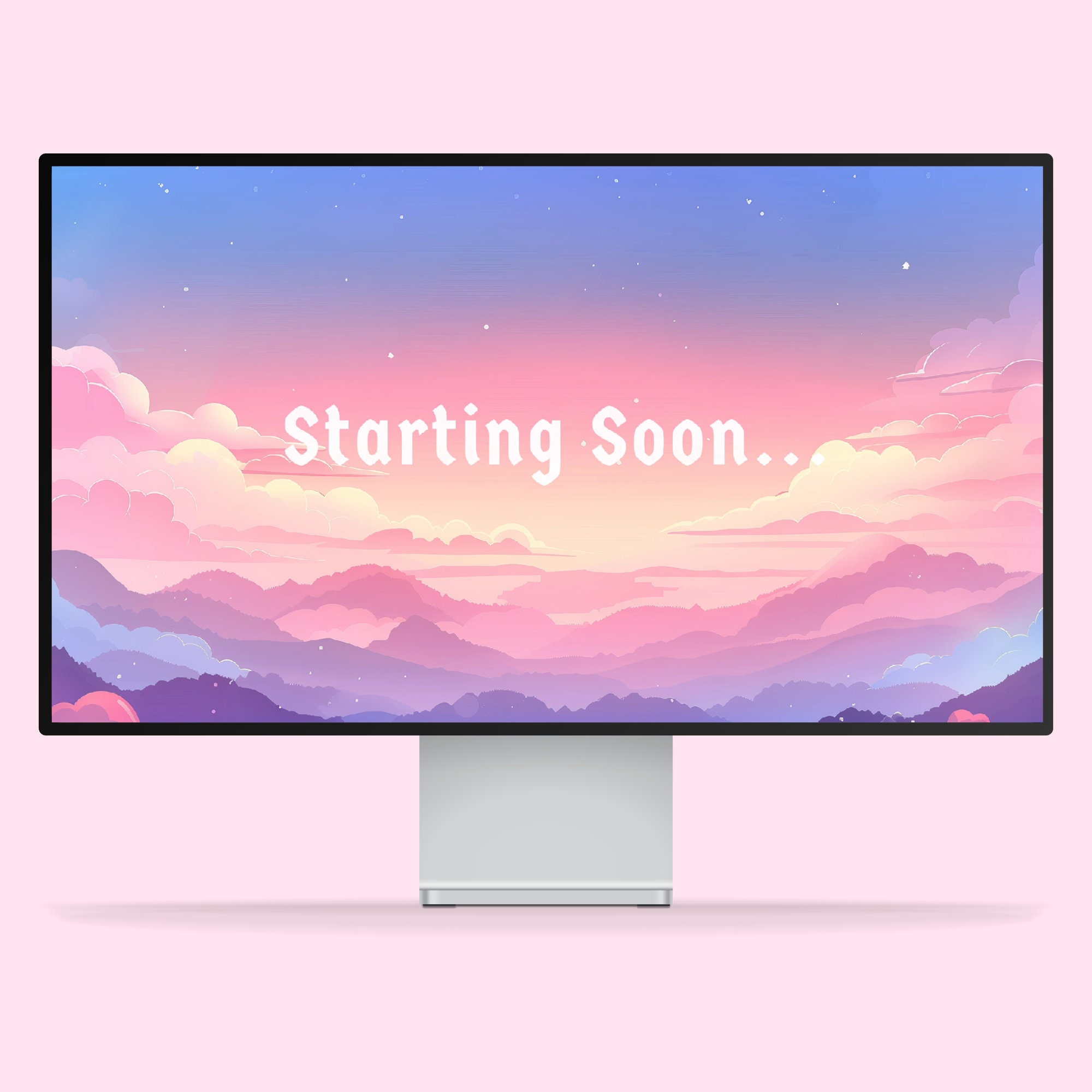 Animated Stream Screens Dreamy Pastel Sky Twitch Screens Pastel Twitch ...