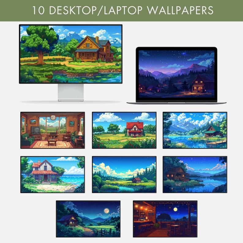 Stardew Valley Inspired Desktop Wallpaper Ultrawide Wallpaper Twitch ...