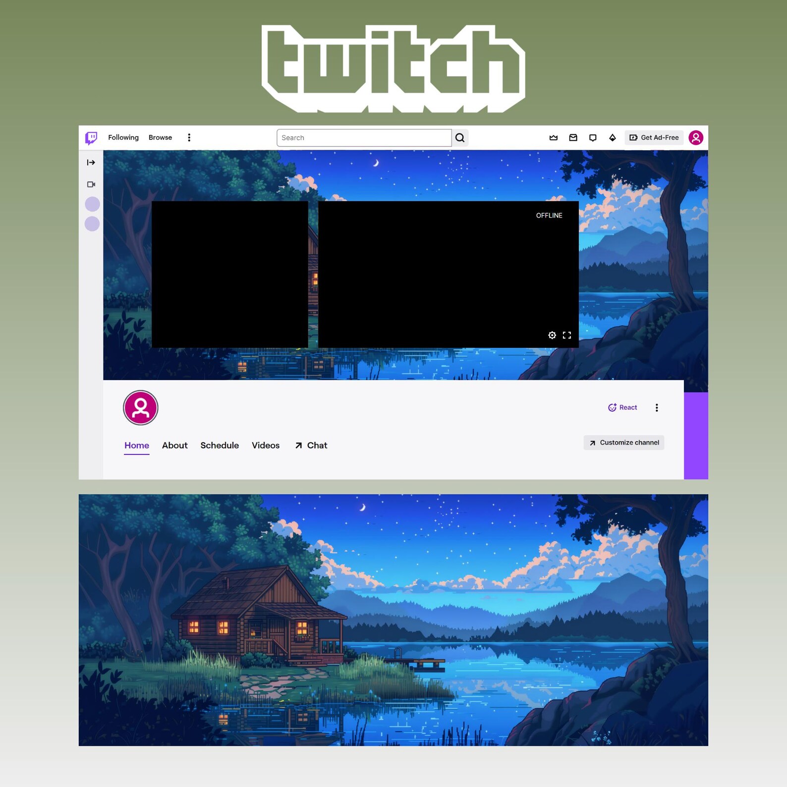 Stardew Valley Inspired Twitch Banner Stardew Twitch Banner Ultrawide ...