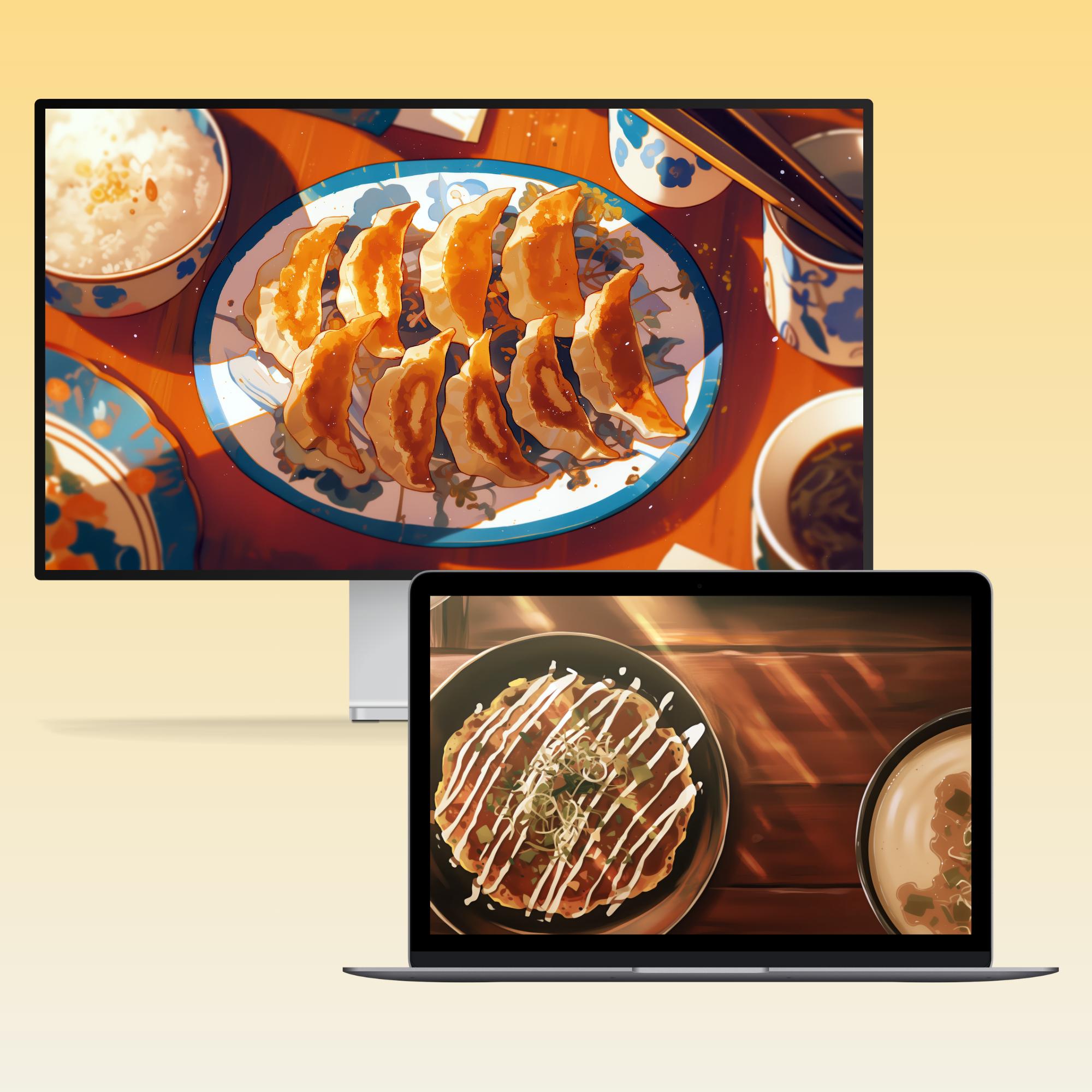 Anime Manga Foods Desktop Wallpaper Laptop Wallpaper MacBook Wallpaper ...