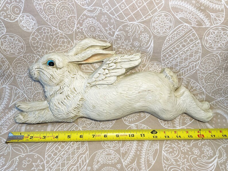 Vintage Telle M. Stein Flying Rabbit Wall Hanging Winged Easter Bunny ...