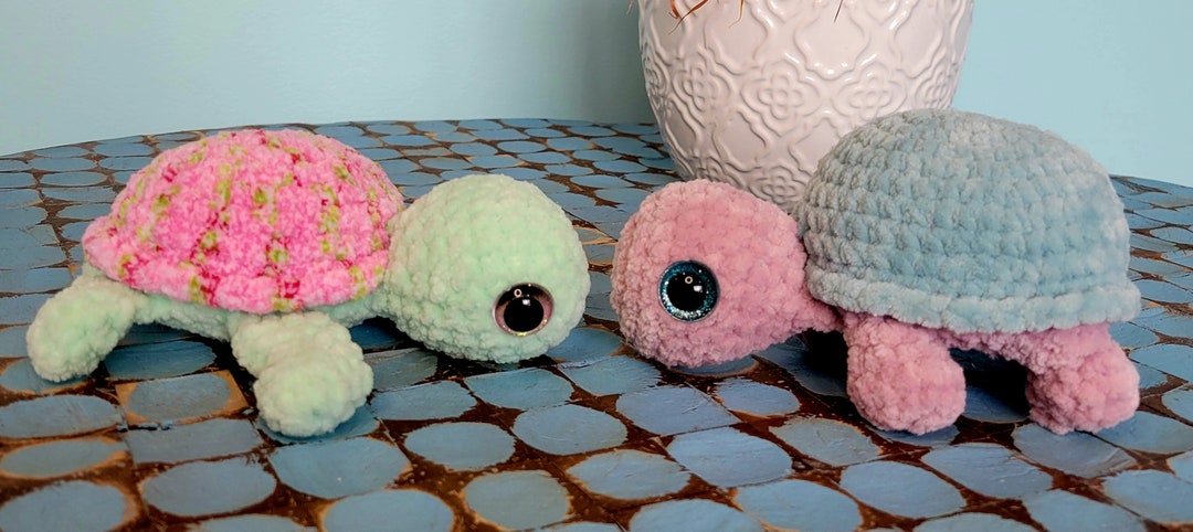 Tom & Shelly Turtles Crochet Plushies - Etsy