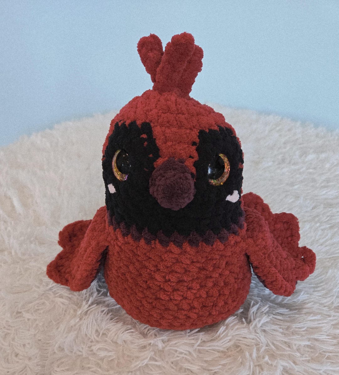Carmine - the Cardinal - Crochet Plushie - Etsy