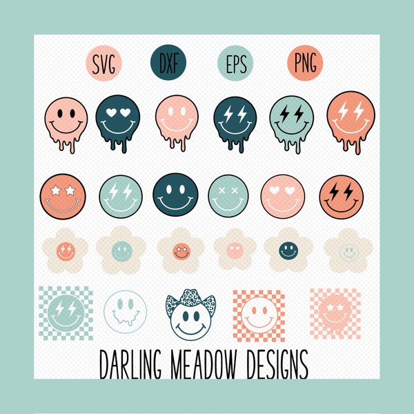 Smiley Face Svg - Etsy