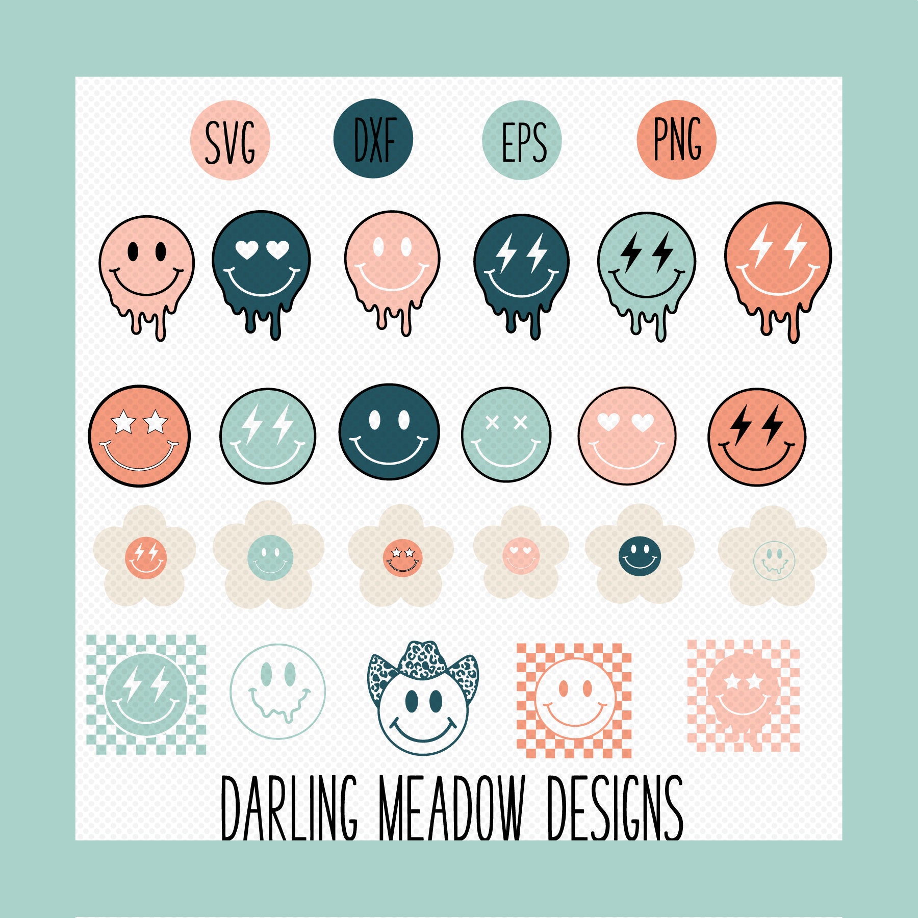 Smiley Face Svg, Smiley Svg, Drippy Smiley Svg, Melting Smiley Svg ...