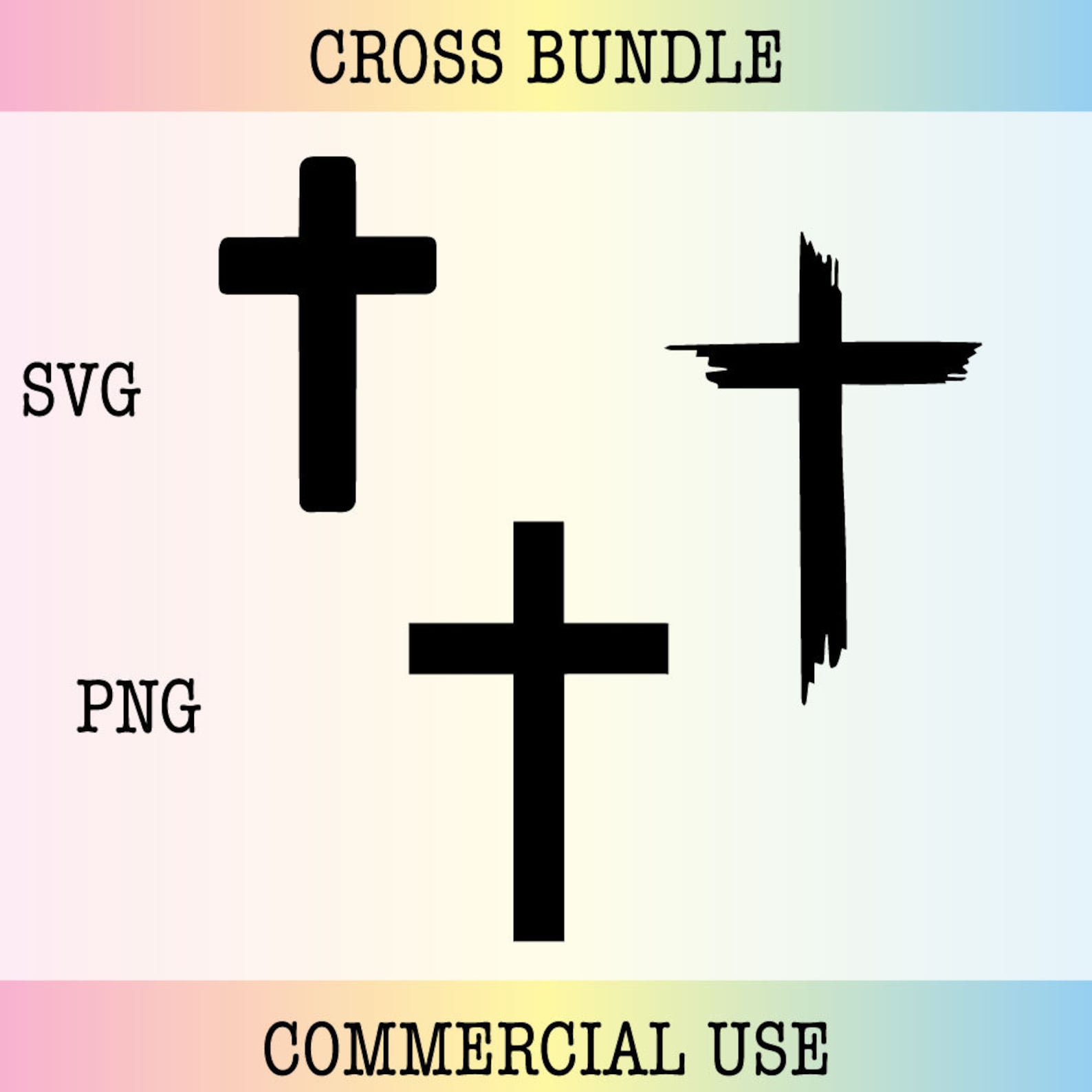 CROSS SVG BUNDLE, Instant Download, Jesus Svg, Old Rugged Cross Svg ...