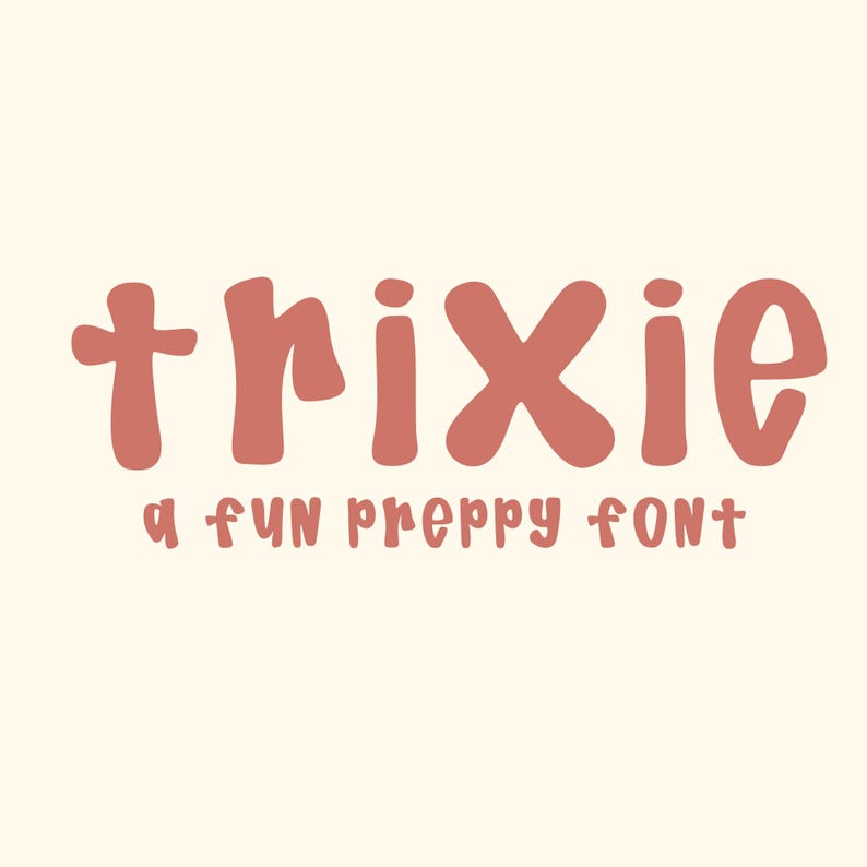 Preppy Font, Hand Drawn Font, Procreate Font, Circuit Font, Silhouette ...
