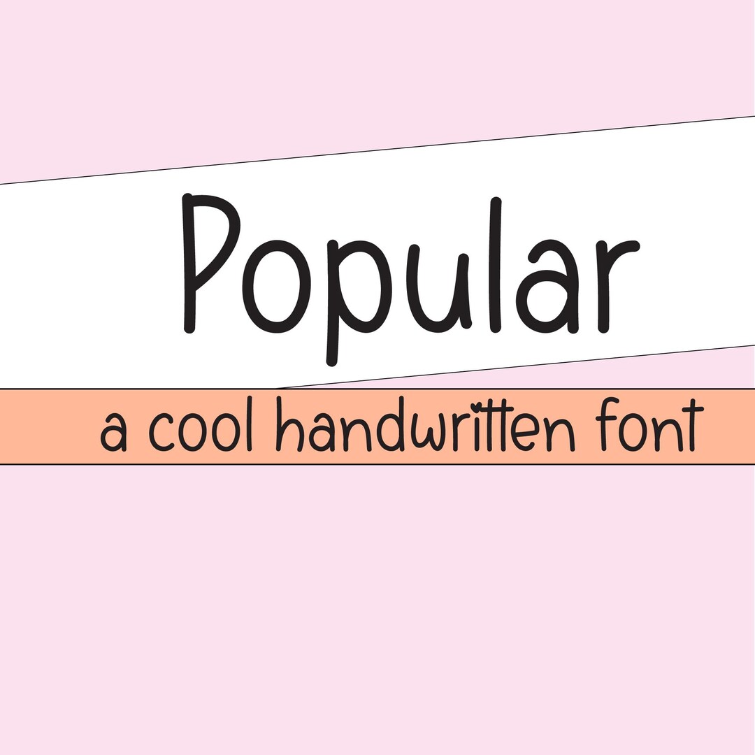 Popular Font - Cute Font, Swash Font, Cricut Fonts, Banner Fonts, Font ...