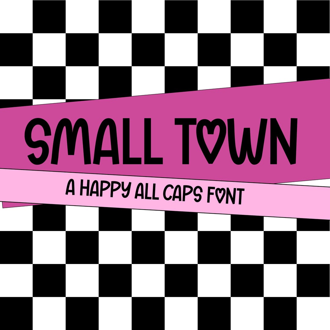 Small Town Font - Cute Font, Swash Font, Cricut Fonts, Banner Fonts ...