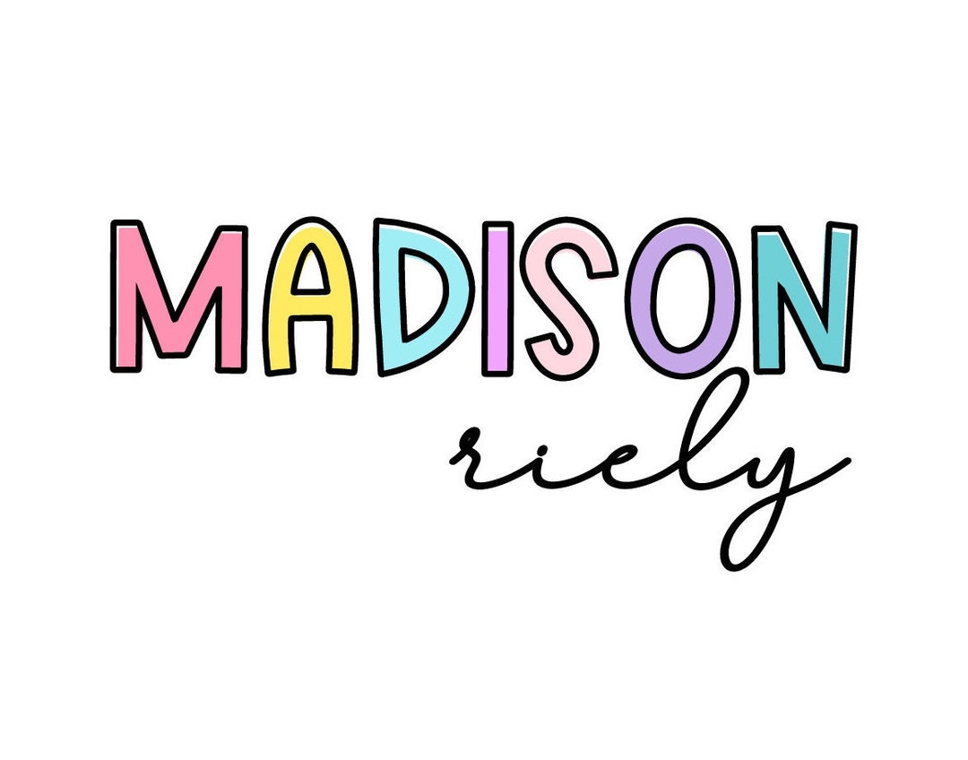 Custom Name Png, Personalized Png, DIY Name Png, Png File, Png ...