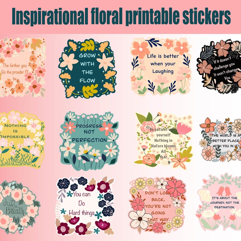 Printable Stickers - Etsy UK