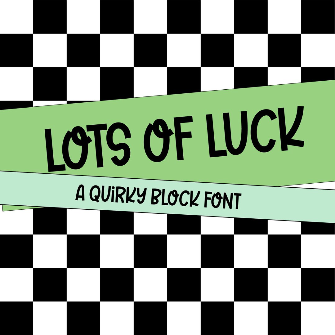 Lots of Luck Font - Cute Font, Swash Font, Cricut Fonts, Banner Fonts ...