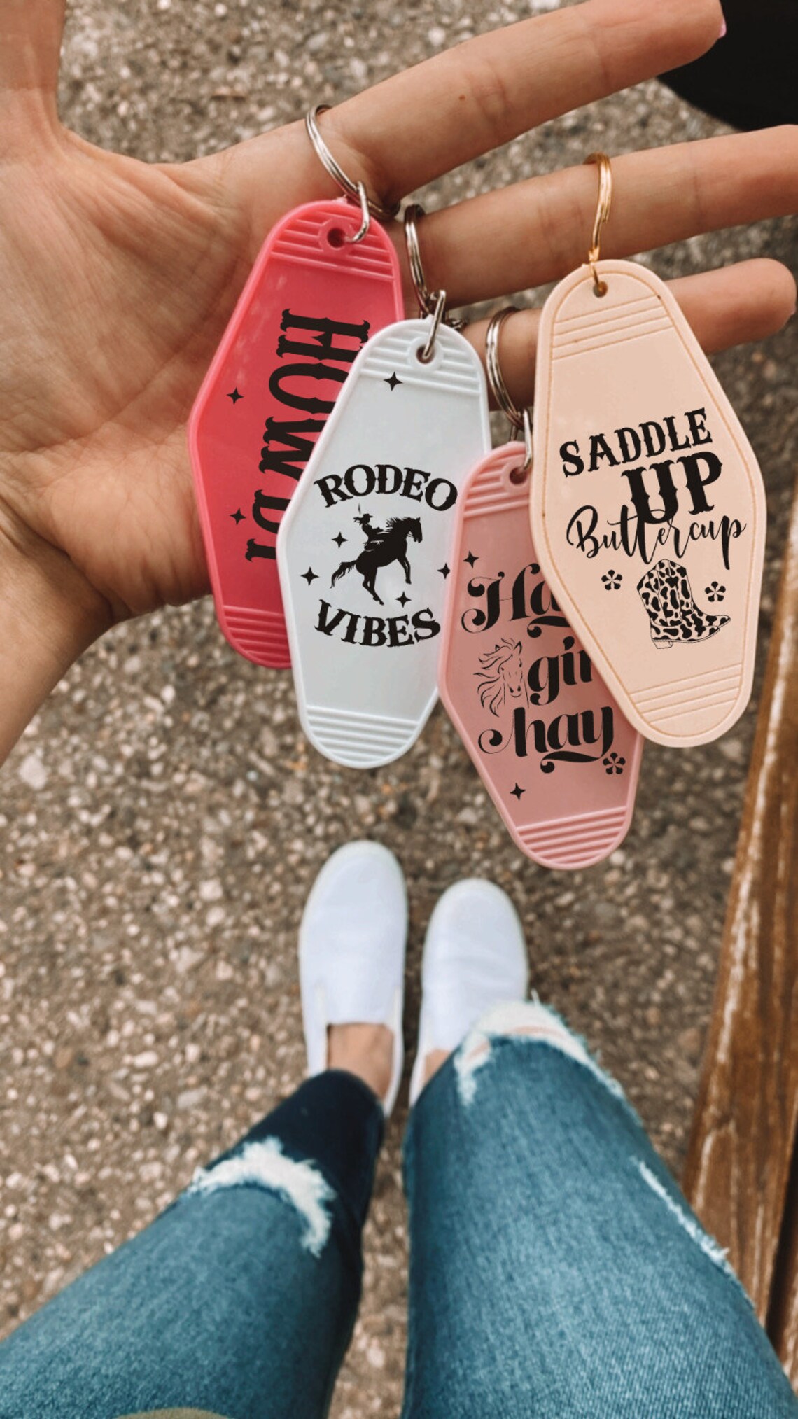 Western Motel Keychain SVG Bundle, Retro Western Keychain Svg, Cowgirl ...