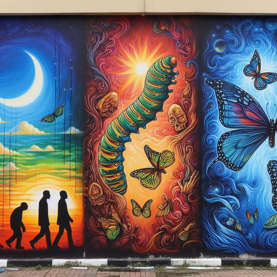 Mural of the Month: Caterpillar to Butterfly - Etsy