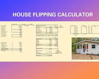 House Flipping / Investment Calculator - Etsy