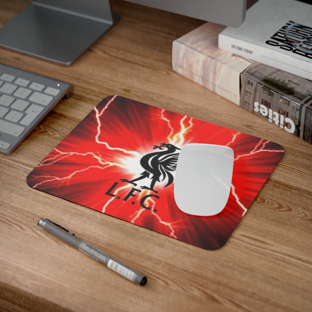 Desk Mouse Pad With Liverpool Logo Design Office Essential Add a Unique ...