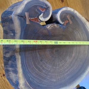 Unique Scroll Design Black Walnut Live Edge Coffee Table - Etsy