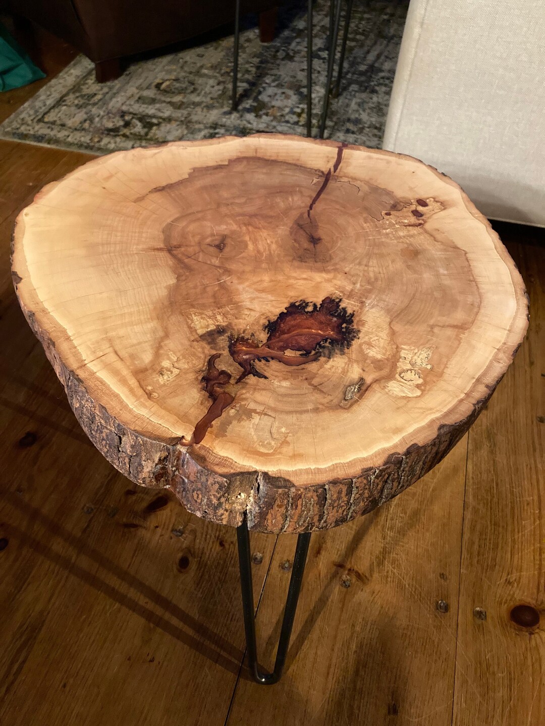 Spalted Maple Live Edge End Table - Etsy