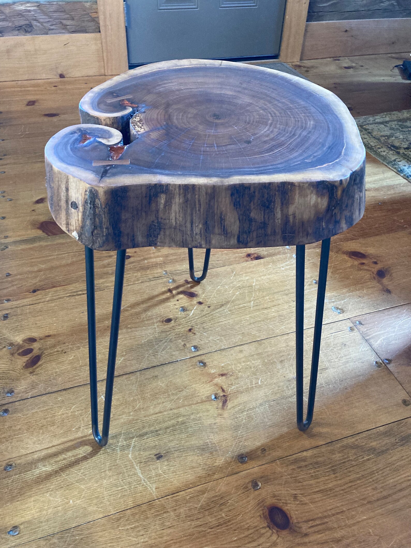 Unique Scroll Design Black Walnut Live Edge Coffee Table - Etsy