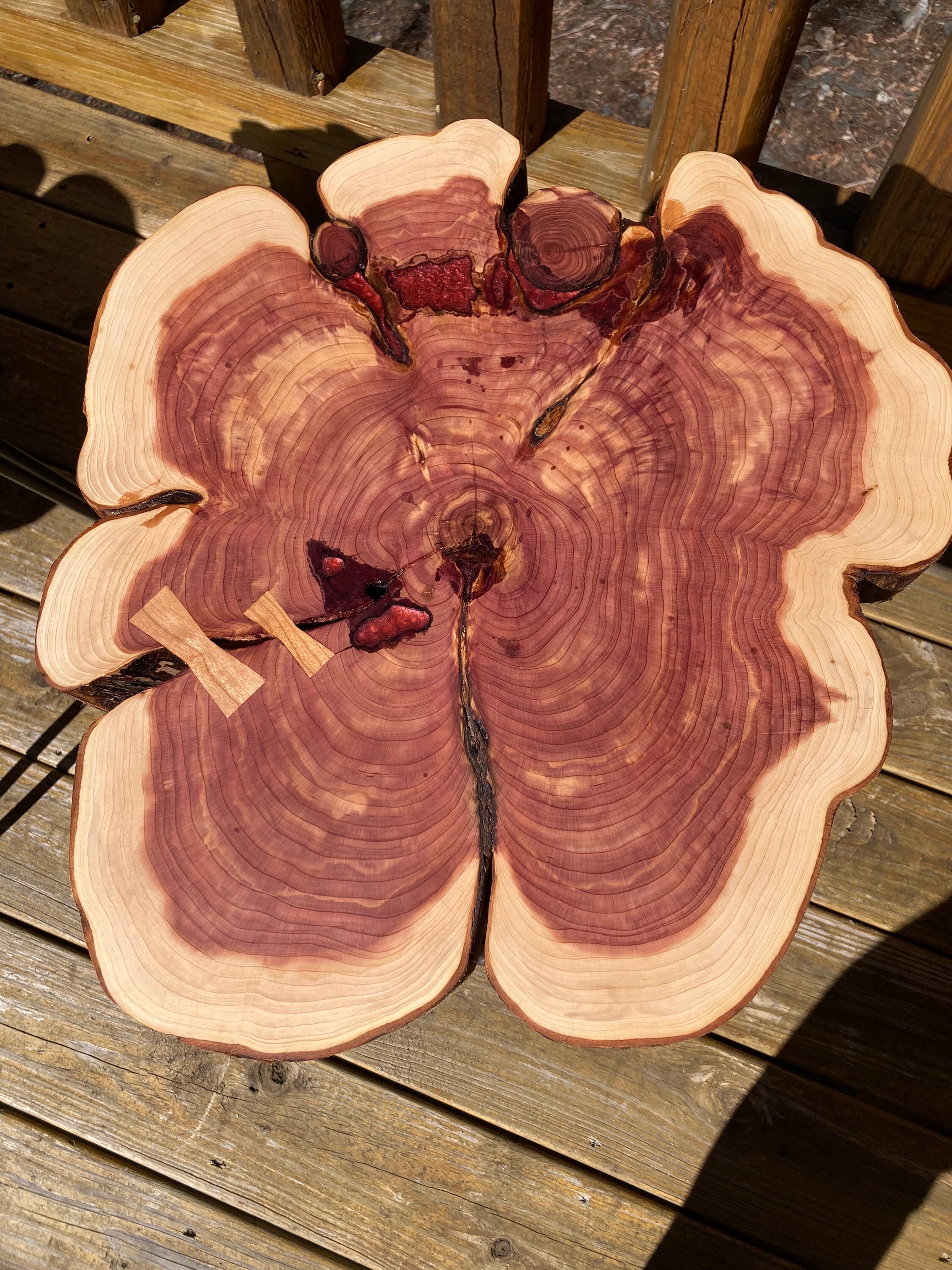 Larger Red Cedar Live Edge End Table(s) - Etsy