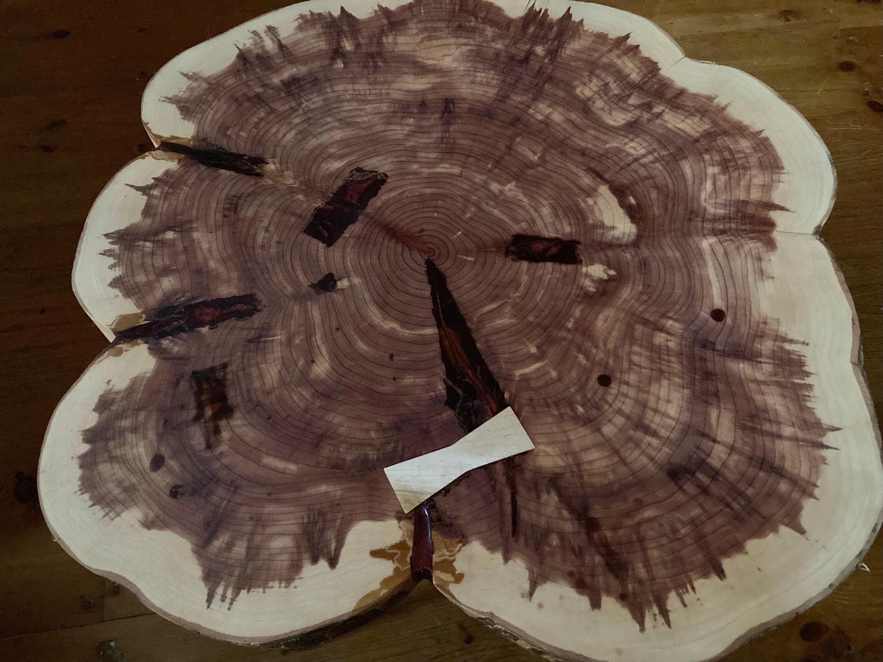 Live Edge Red Cedar End Table - Etsy