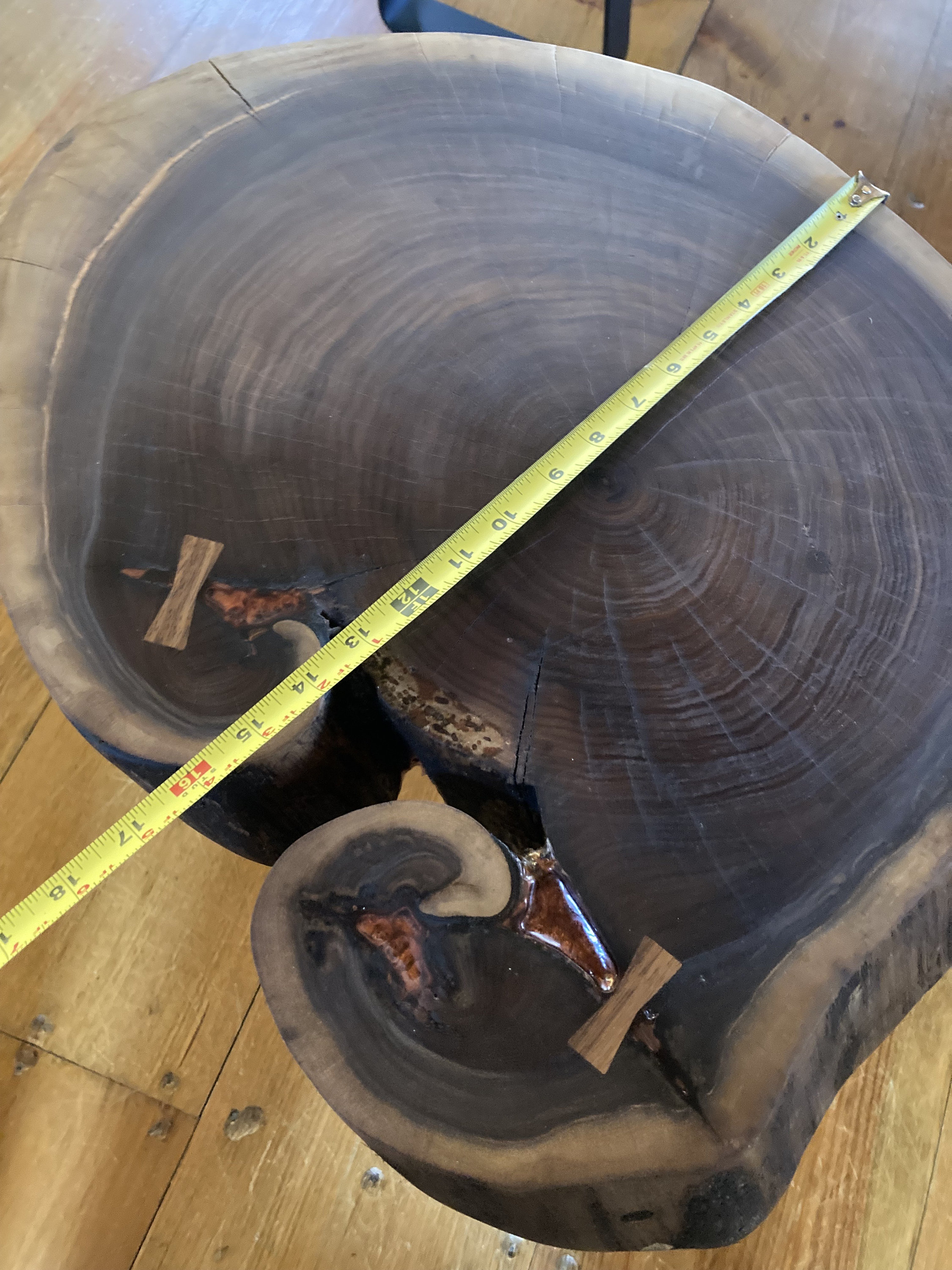 Unique Scroll Design Black Walnut Live Edge Coffee Table - Etsy