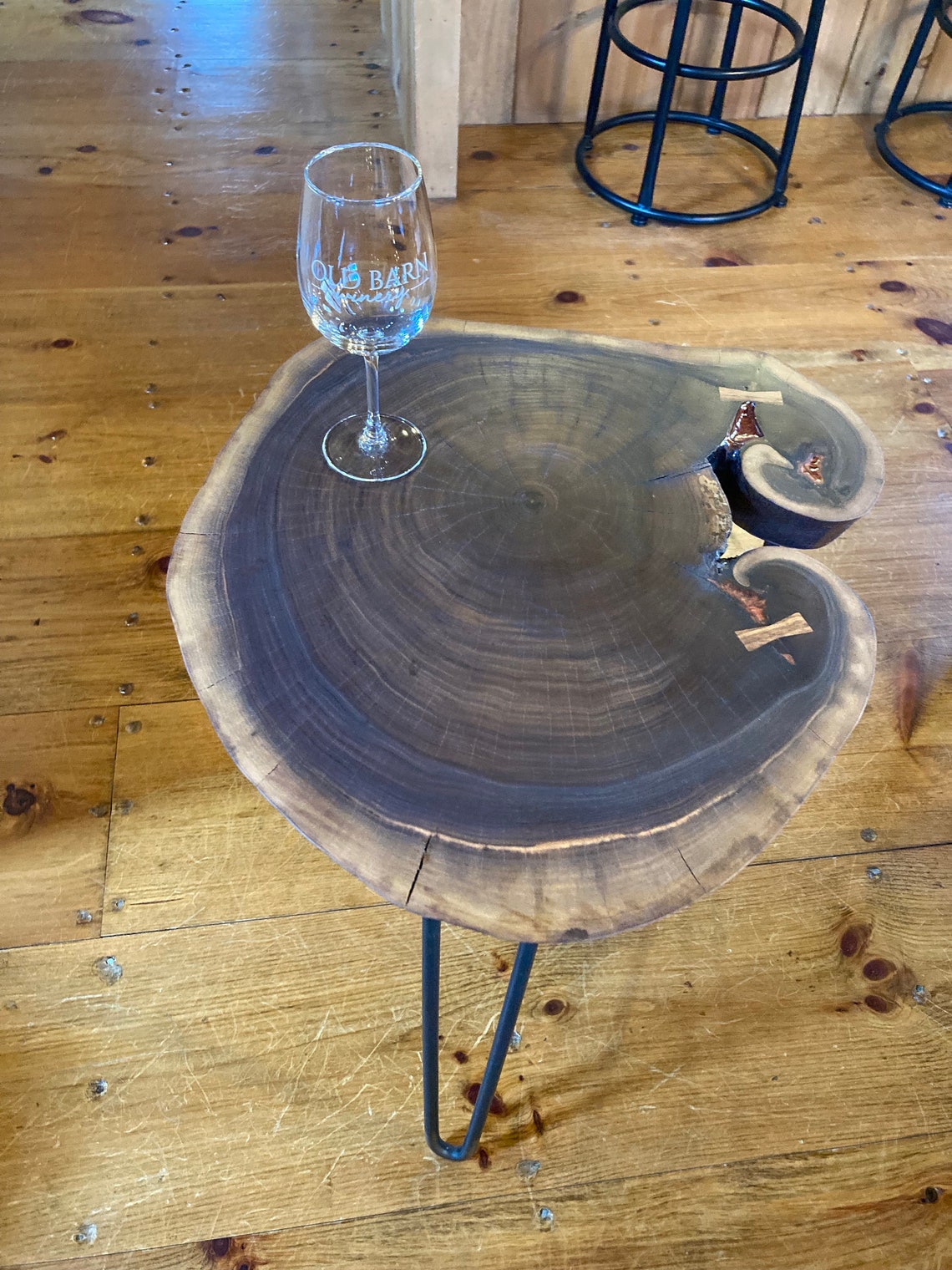 Unique Scroll Design Black Walnut Live Edge Coffee Table - Etsy