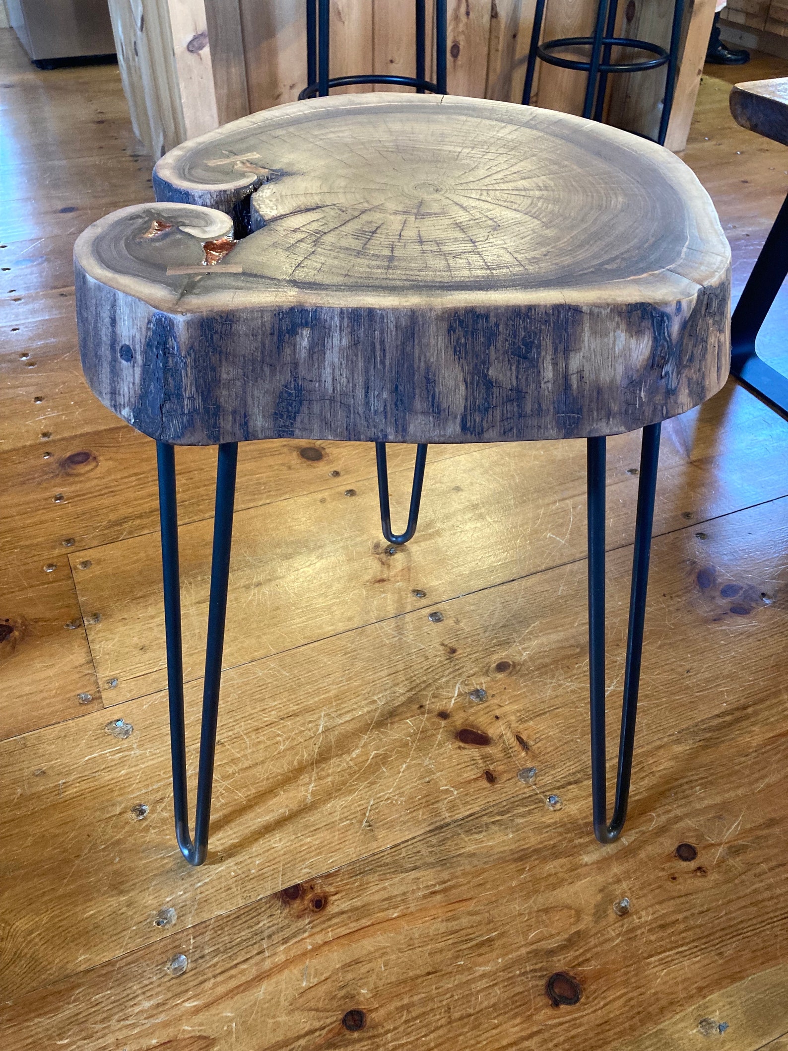Unique Scroll Design Black Walnut Live Edge Coffee Table - Etsy