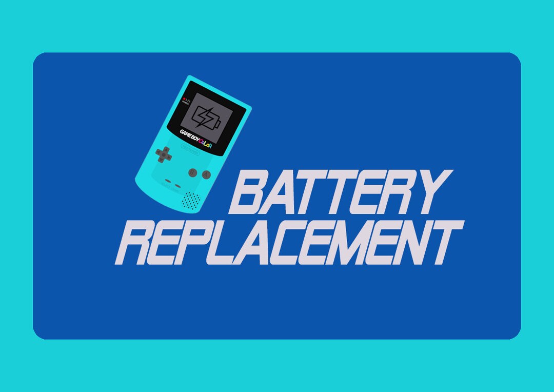 Gameboy Color Battery Upgrade Modification Refresh Replacement ...