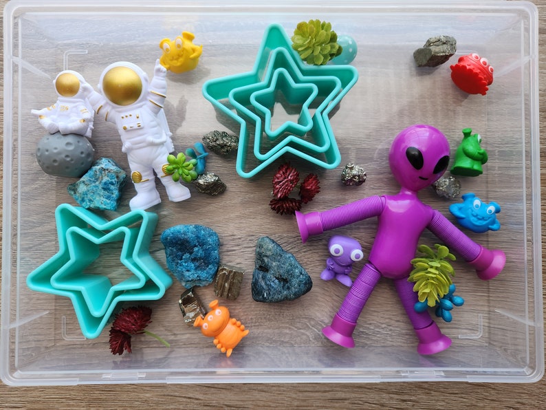 Space Themed Sensory Bin Outer Space Themed Birthday Gift for Boys ...