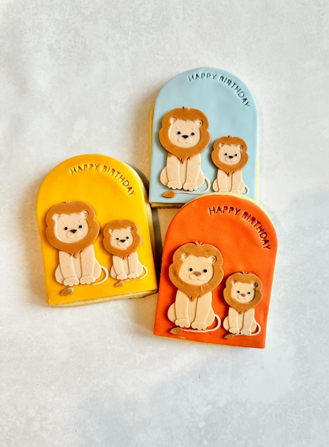 Lion Arch Animal Safari Baby Shower Two by Two Cookie Embosser Stamp ...