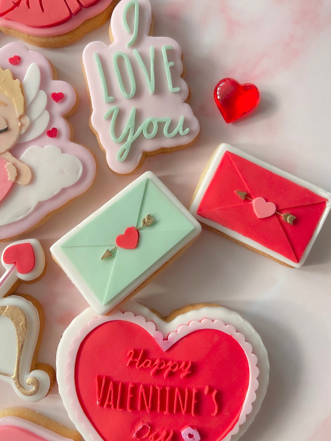 Valentines Mini Envelope With Bow Cookie Embosser Stamp & Cutter ...