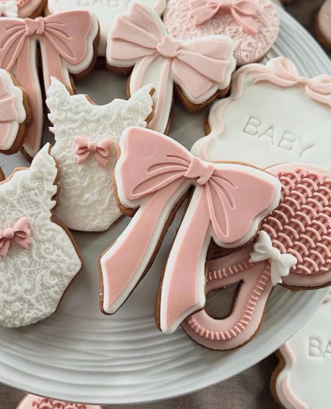 Large Bow Cookie Embosser Stamp & Cutter, Embosser, Fondant Stamp ...