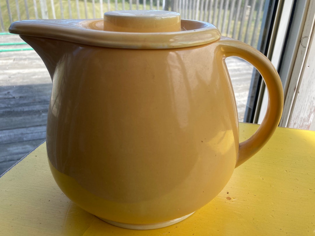 Vintage Fiesta Kitchen Kraft Yellow Jug With Lid - Etsy