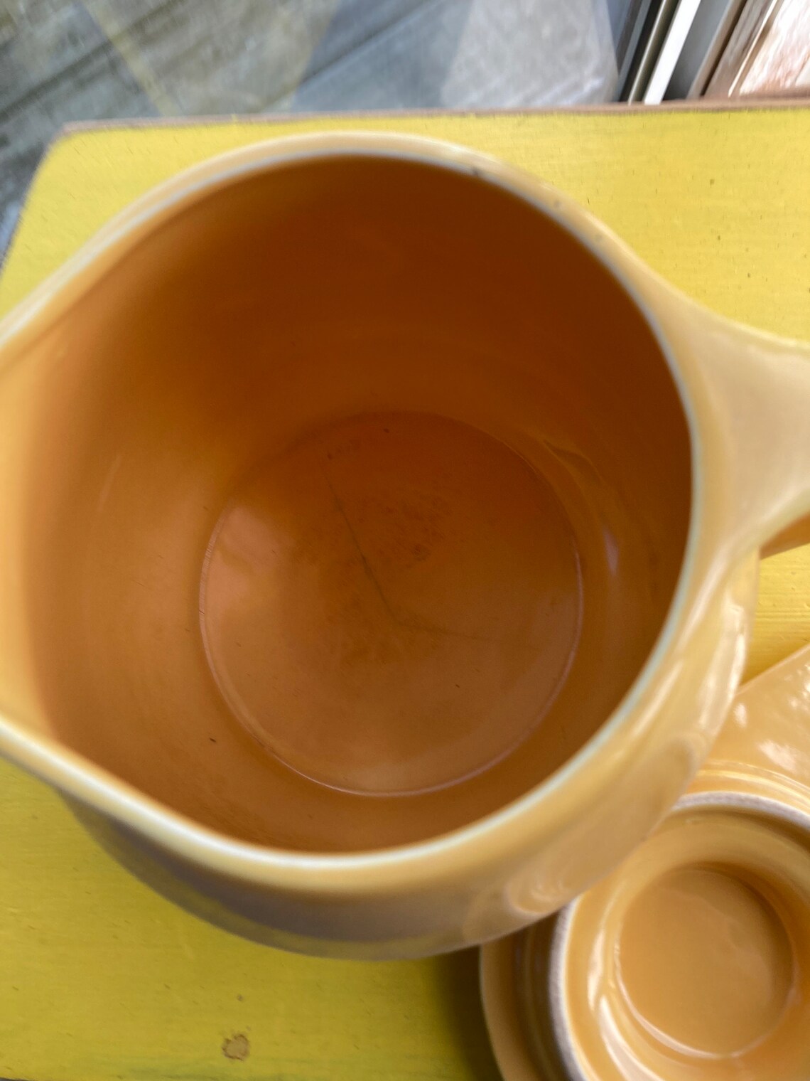 Vintage Fiesta Kitchen Kraft Yellow Jug With Lid - Etsy