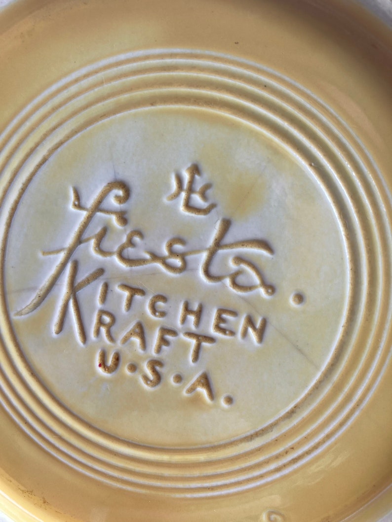 Vintage Fiesta Kitchen Kraft Yellow Jug With Lid - Etsy