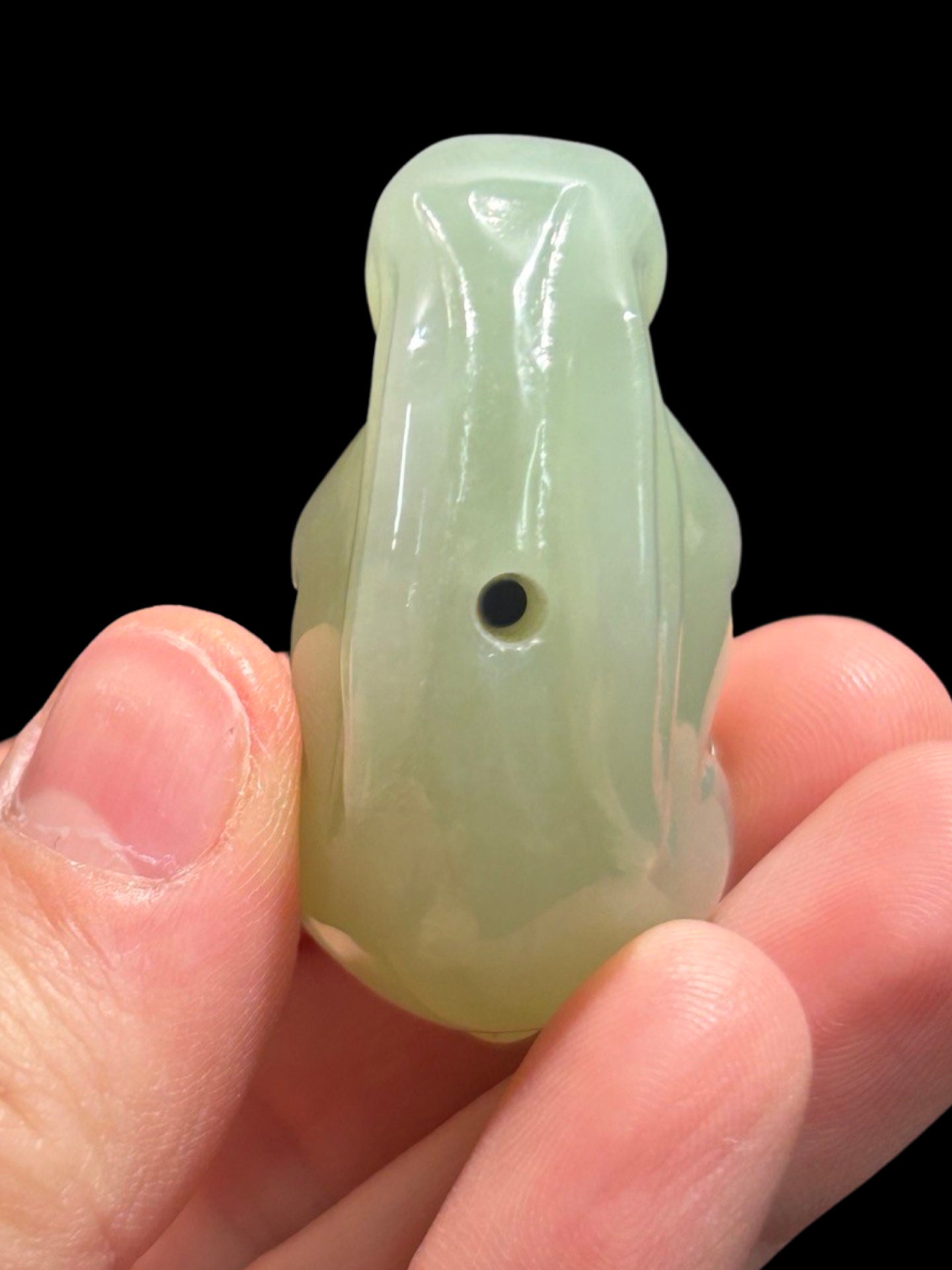 Rare Hand-carved Green Jade Rabbit Sculptures - Etsy