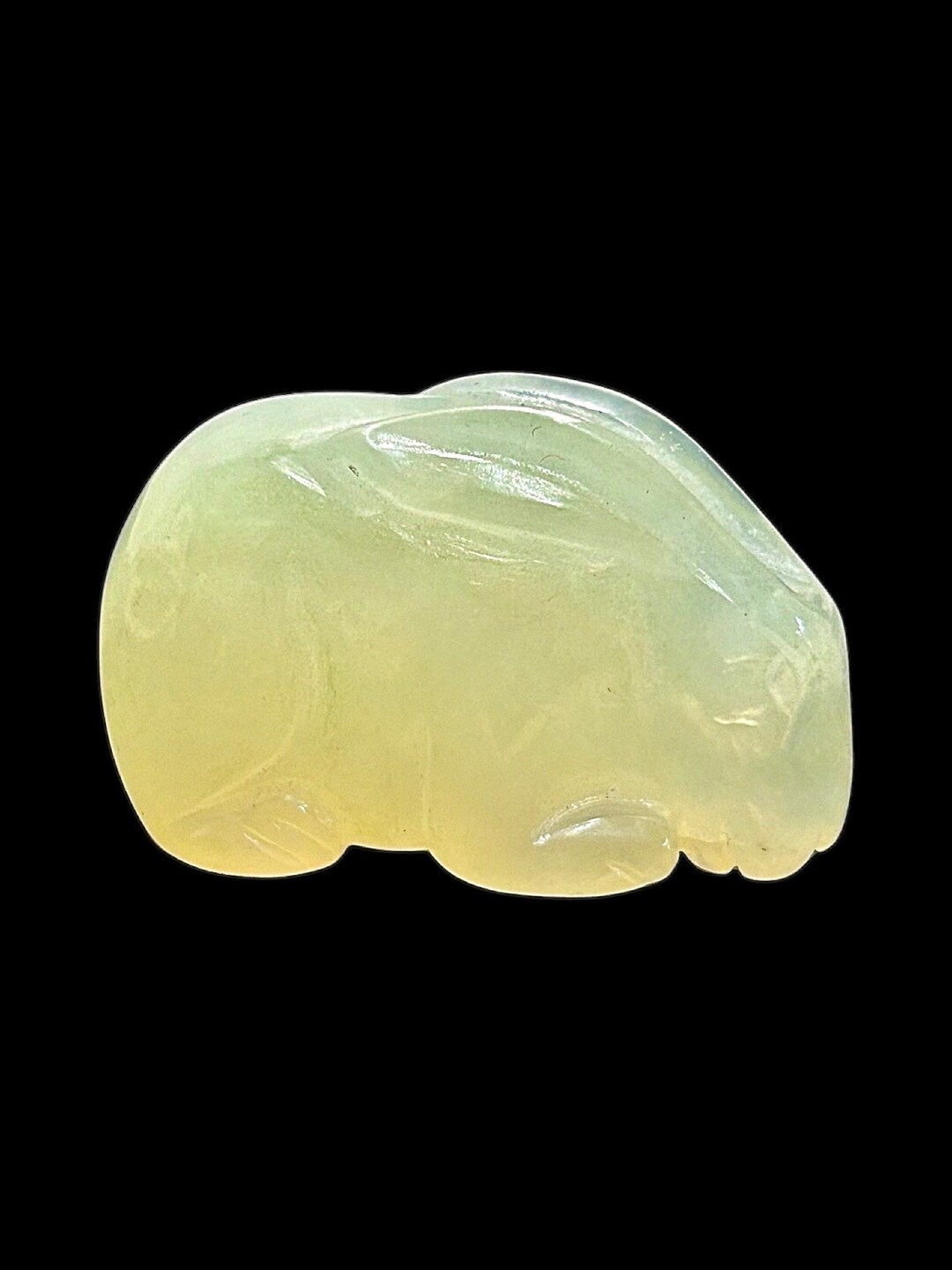 Rare Hand-carved Green Jade Rabbit Sculptures - Etsy