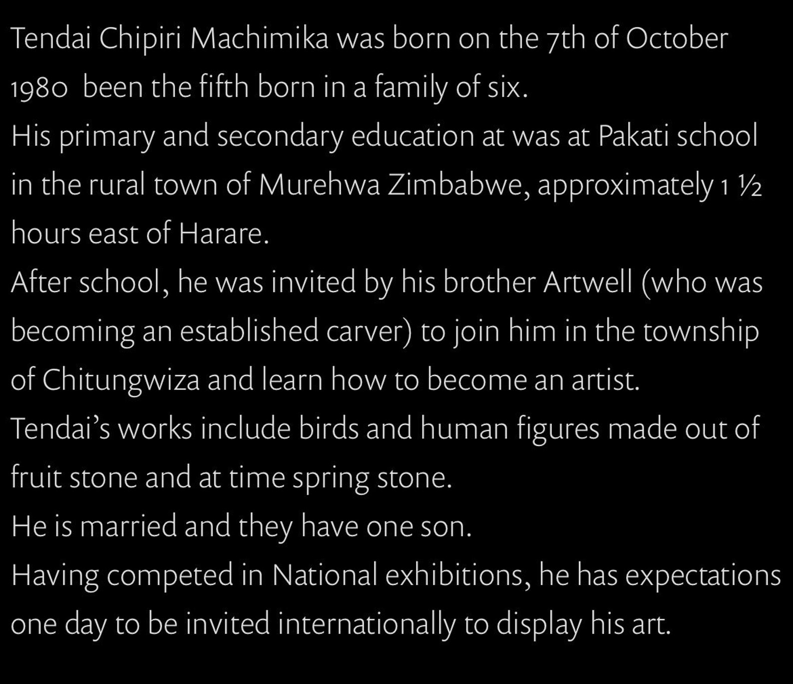 RARE OWL SCULPTURE Tendai Chipiri Hand-carved Black Serpentine Owl ...