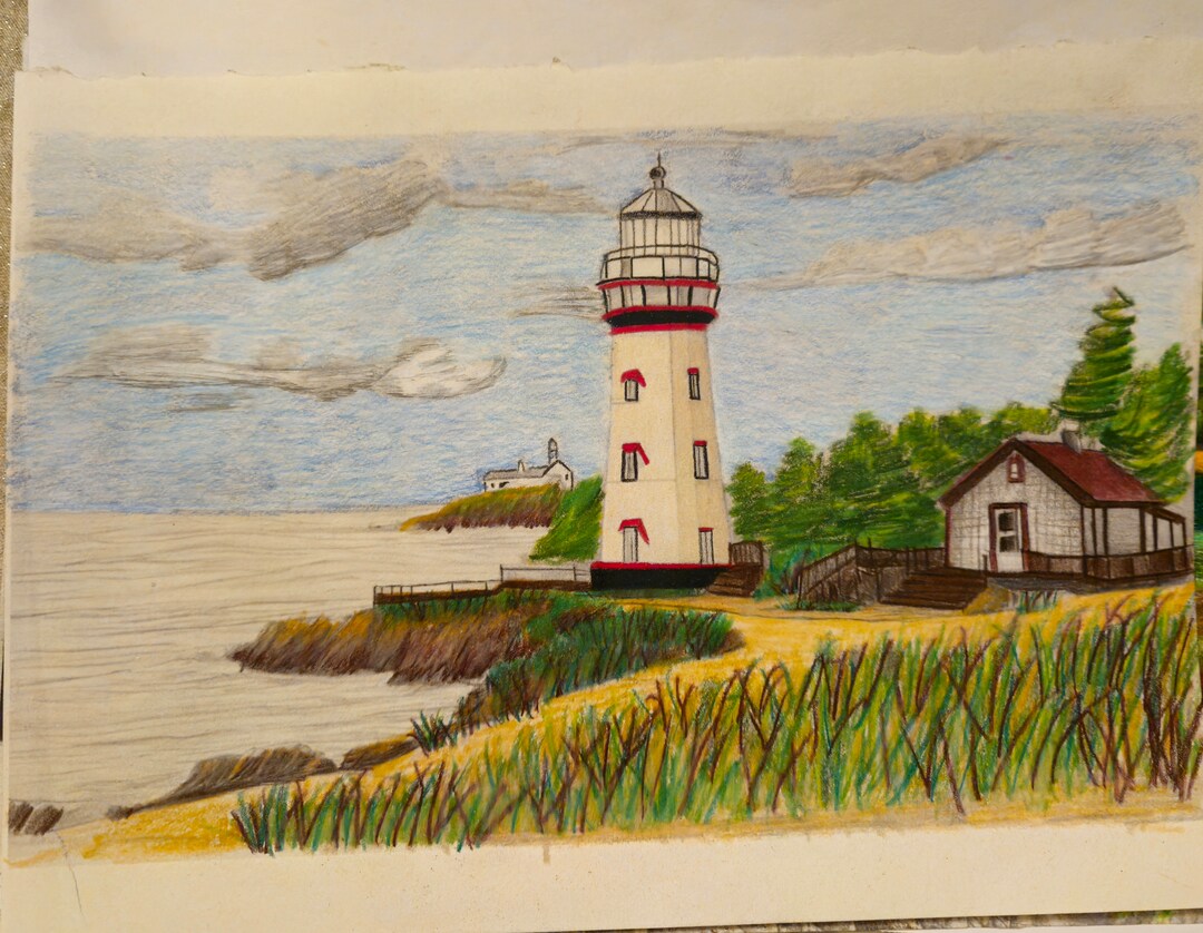 Handmade Colored Pencil Work - Etsy