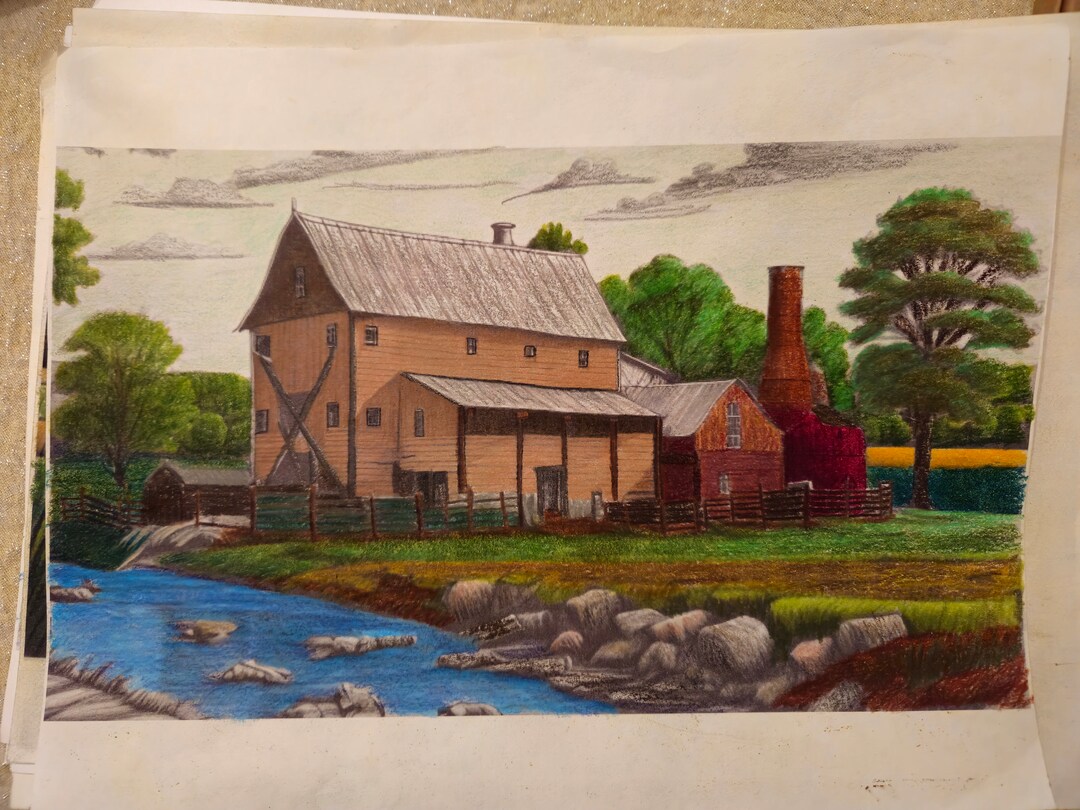 Handmade Colored Pencil Work - Etsy