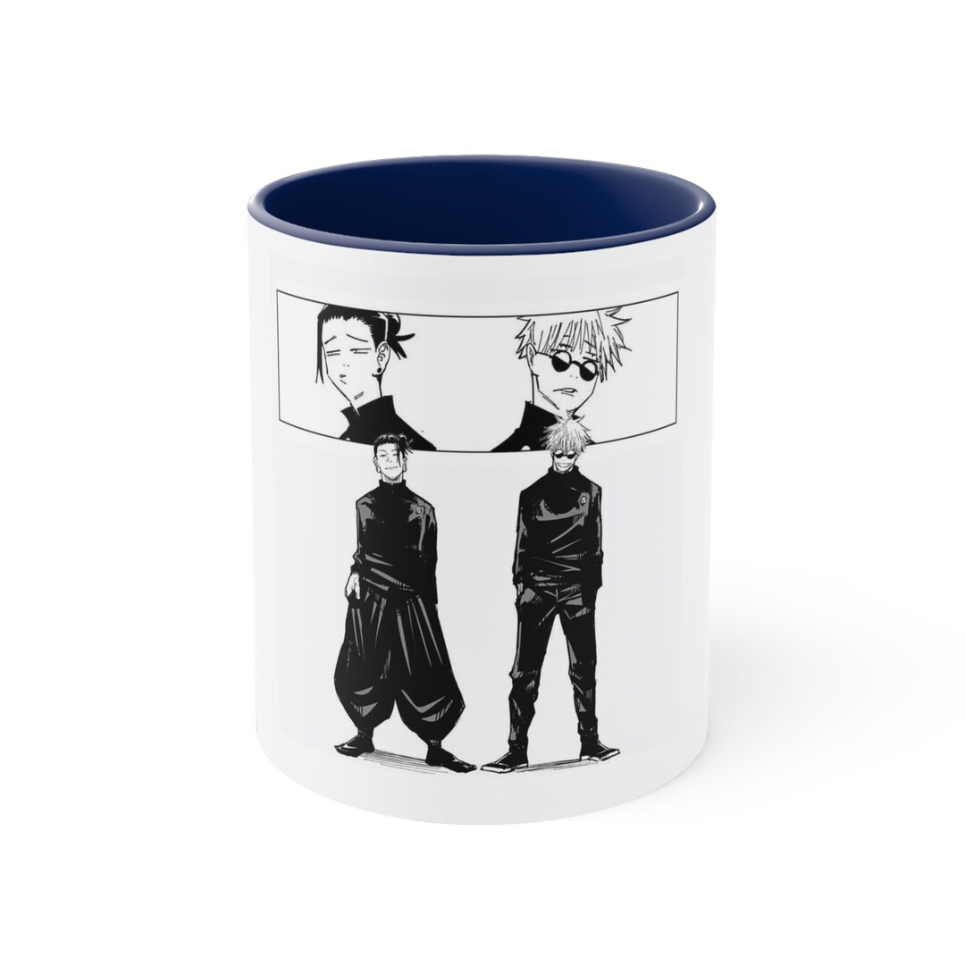 Accent Coffee Mug, 11oz, Jujutsu Kaisen Mug, Satoru Gojo Mug, Suguro ...