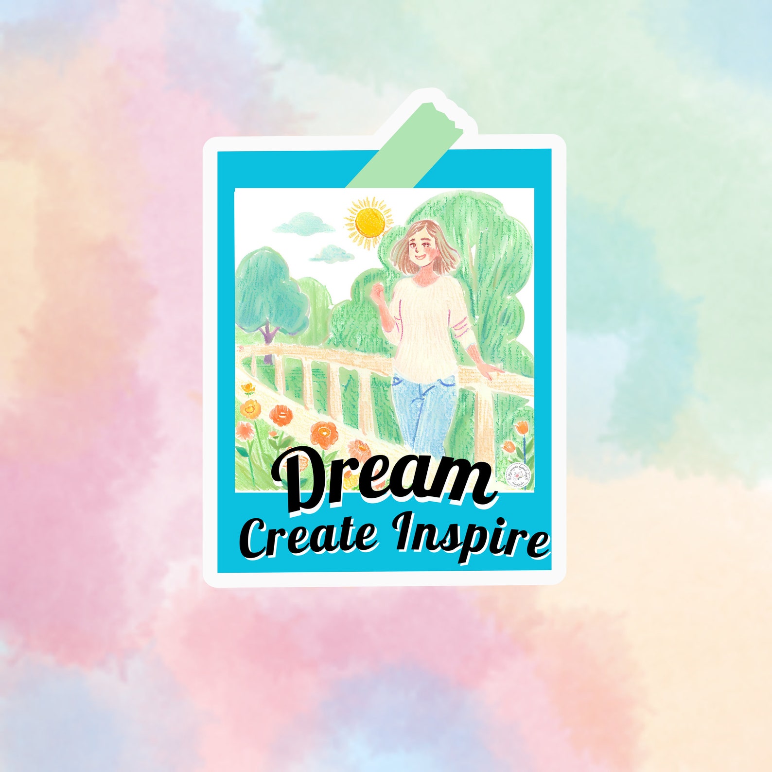 Positive Sticker Note With Inspirational Png, Mental Health Png, Print ...