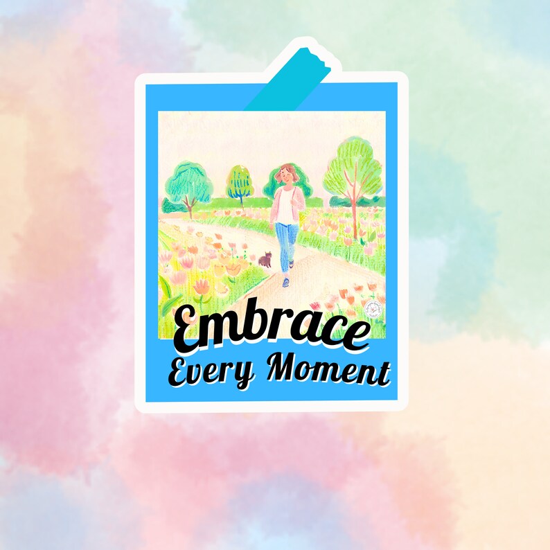 Positive Sticker Note With Inspirational Png, Mental Health Png, Print ...