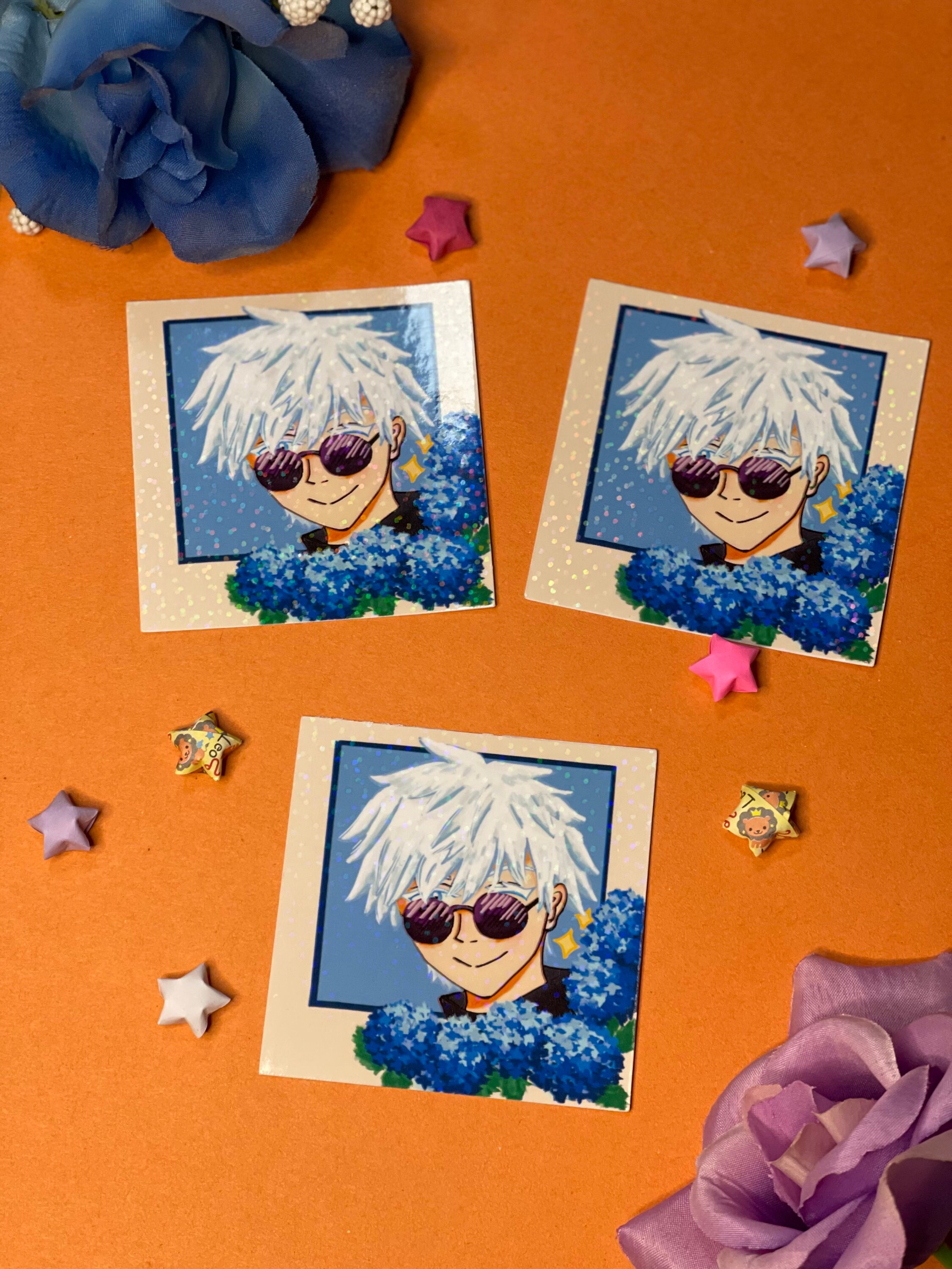 Holographic Gojo JJK Sticker | Vinyl With Glossy Finish | Durable | 3 ...