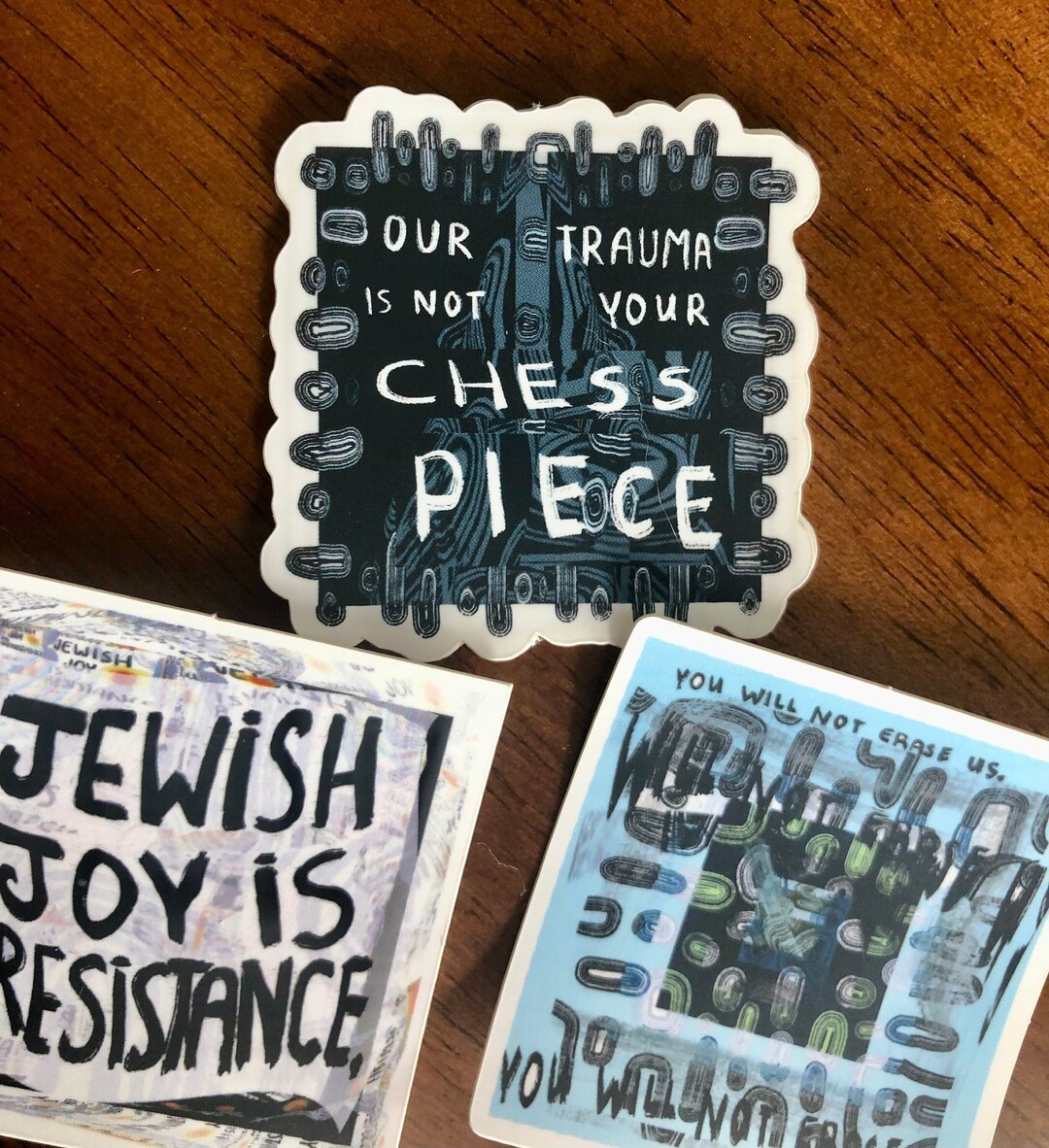 3 Pack Jewish Resistance Stickers - Etsy
