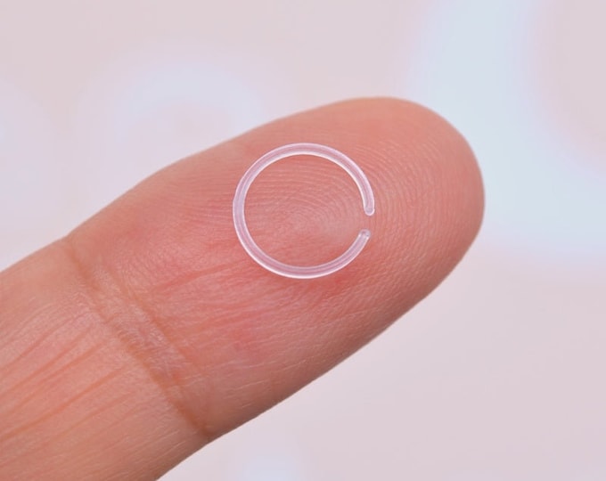 Bioflex Nose Retainer, Plastic Nose Rings and Studs, Non Metal Nose ...