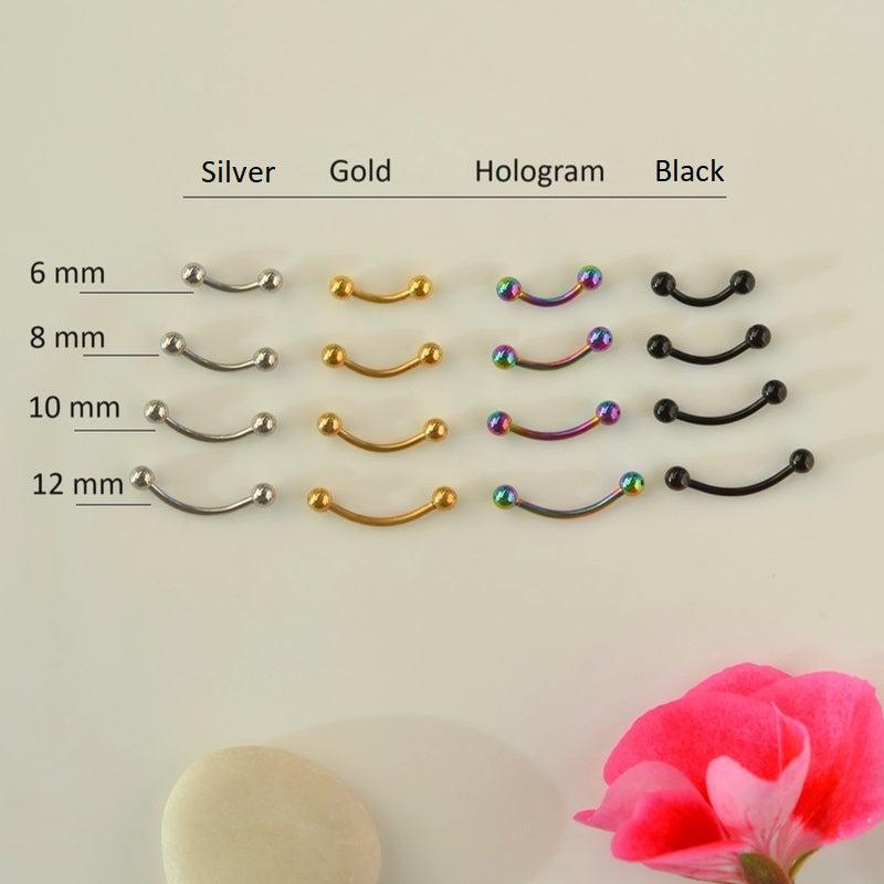 Vertical Labret Hoop